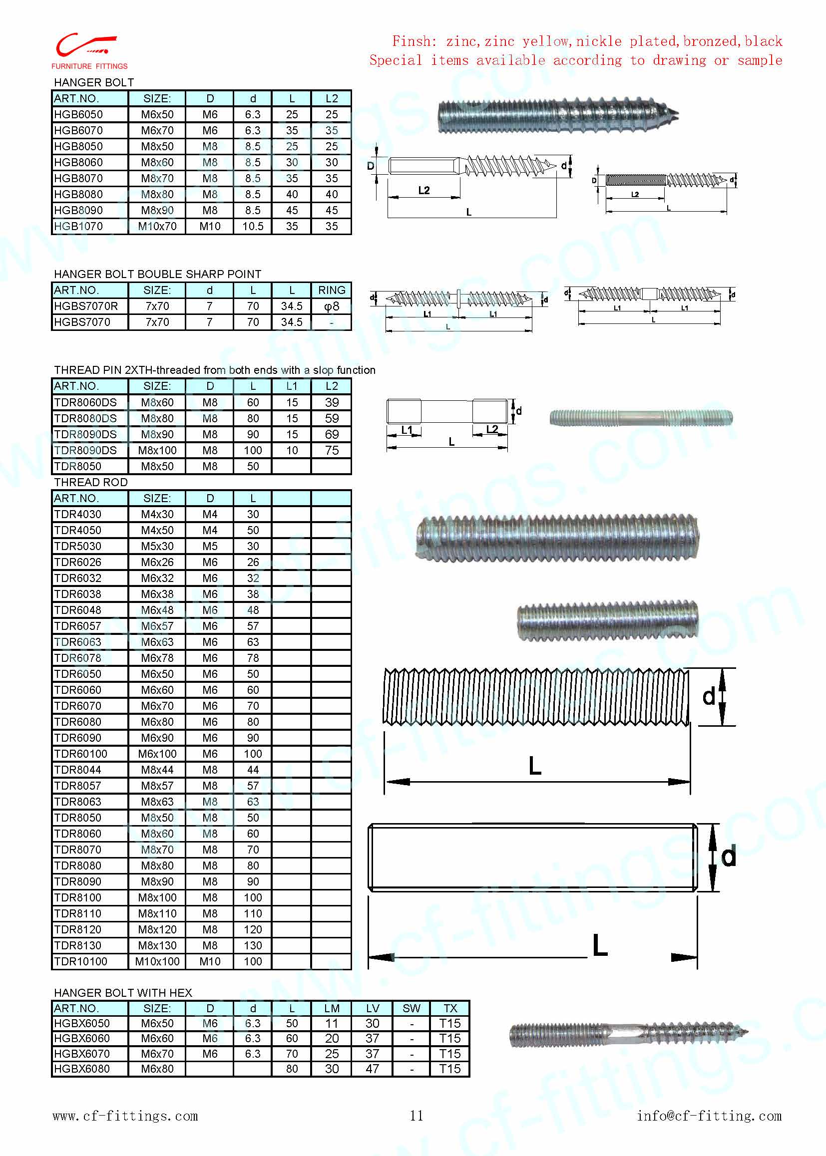 HANGER BOLT THREAD ROD China Manufacturer Haiyan C F Fittings Co LTD HANGER BOLT THREAD ROD China Manufacturer Haiyan C F Fittings Co LTD